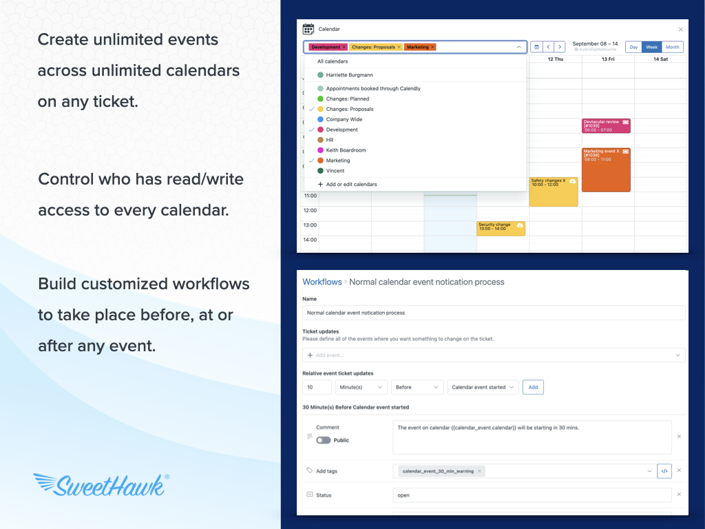Calendar App Integration with Zendesk Support